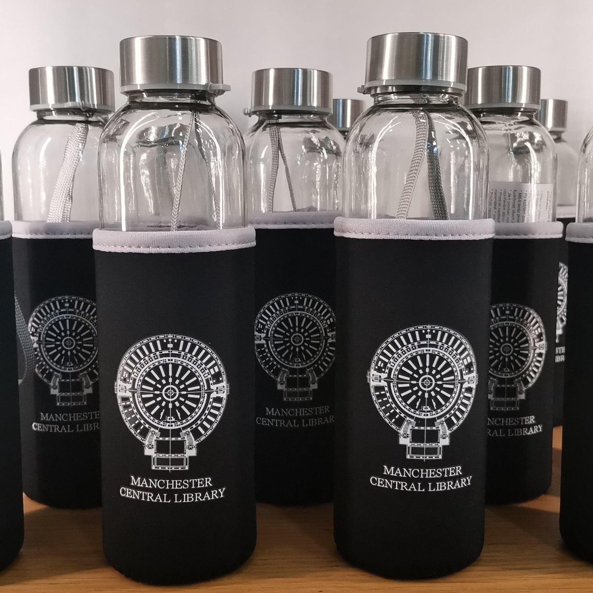 Central Library Glass Water Bottle – Manchester Libraries UK Store